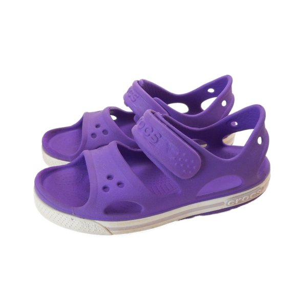 CROCS | Shoes | Crocs Girls Size 3 C13 Crocband Ii Purple Sandals ...